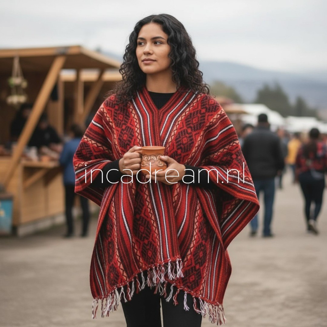 Poncho Peru Peruvian Poncho Inca Poncho Alpaca Sweater Peru